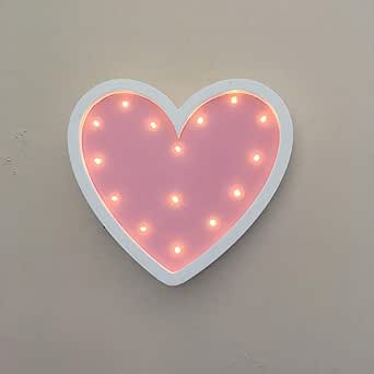 Sweet FanMuLin Heart Light Heart Sign Led Lights Heart Lamp Battery ...