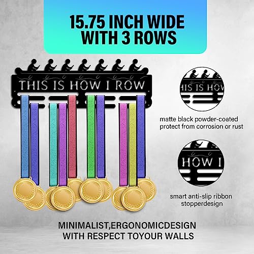 PH PandaHall Award Medal Display, Rowing Pattern Medal Holder Display ...