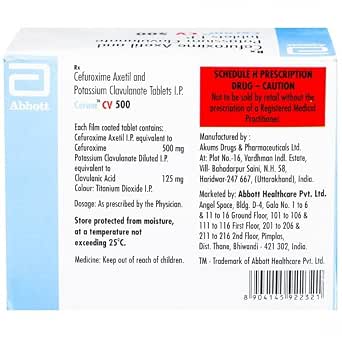 CEROM-CV 500/125 - Strip of 6 Tablets : Amazon.in: Health & Personal Care
