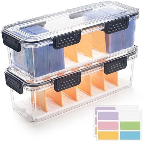 Amazon.com: Plastic Trading Card Storage Box, Toploader Baseball ...