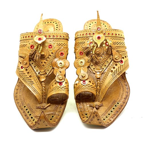 Priyanka Kolhapuri Mart Shahu Kapashi (Nagraj Shape) Genuine Leather ...