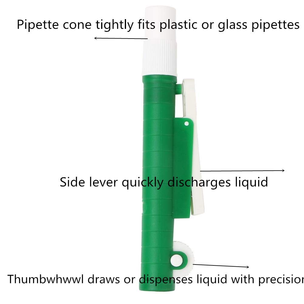 Snapklik.com : Pipette Pipet Pump, 10ml Green Pipette Pump Filler For ...