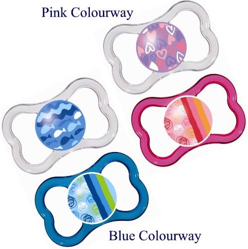 Pack of 2 MAM Air Baby Dummies/ Soothers/ Pacifiers 6+ months - Blue ...