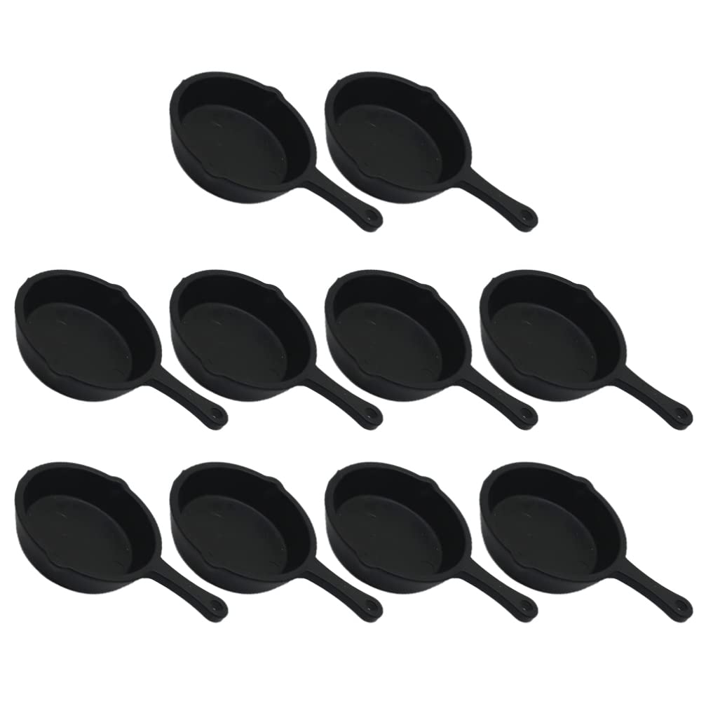 Amazon.com: SEWACC 10pcs Miniatures Frying Pans Plastic Miniature ...