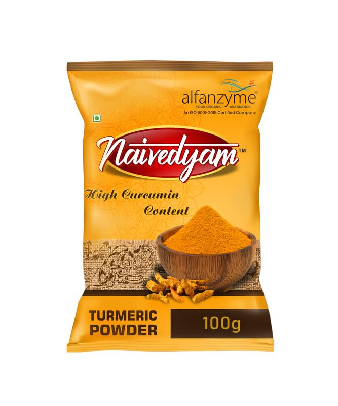 ALFANZYME Naivedyam Chemical Free Turmeric Powder - 100gm - No added ...