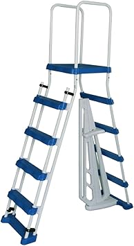 Amazon.com : Aqua Select A-Frame Ladder with Removable Steps for Above ...