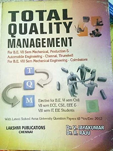 Total Quality management - Dr. v.Jayakumar, Dr. R.Raju : Amazon.in: Books