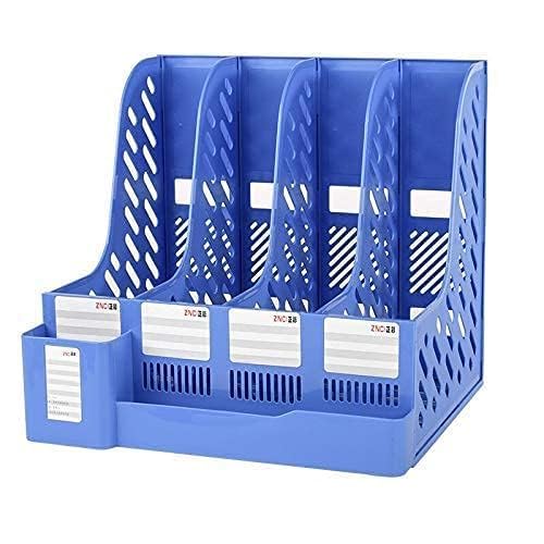 Gijaxe Desktop Magazine Holder Desk File Organizer 4 Compartments ...