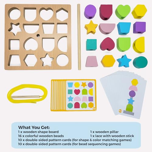Jispring Puzzle Games for Dementia, 3-in-1 Color Matching Shapes ...