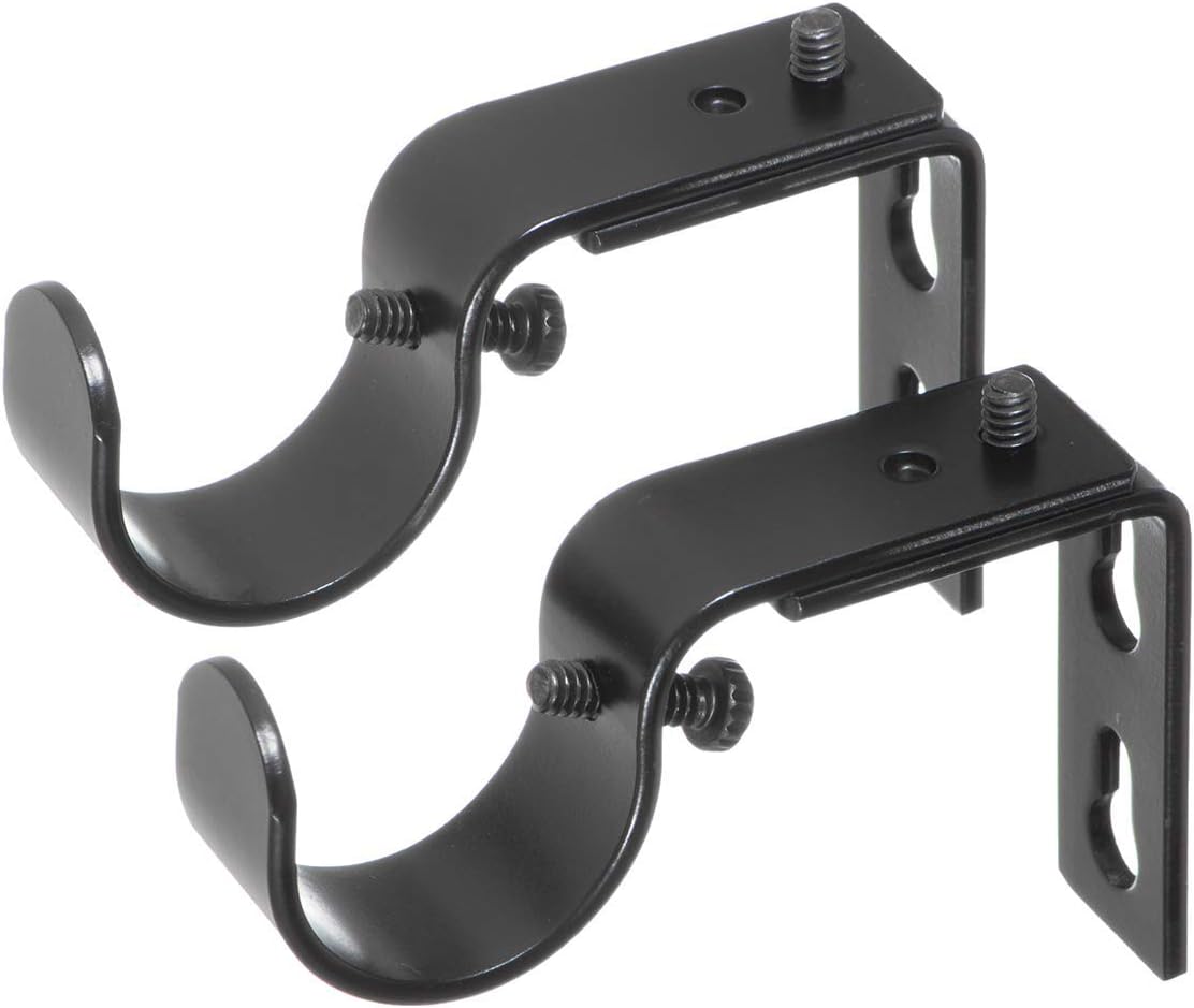 Amazon.com: Ivilon Short Projection Brackets for Curtain Rods - for 1 ...