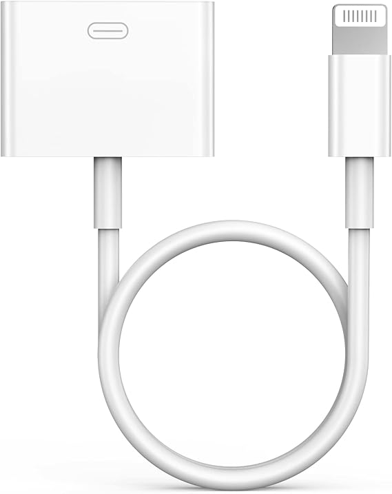 Amazon.com: Lightning to 30 Pin Adapter, Apple MFi Certified No Audio 8 ...