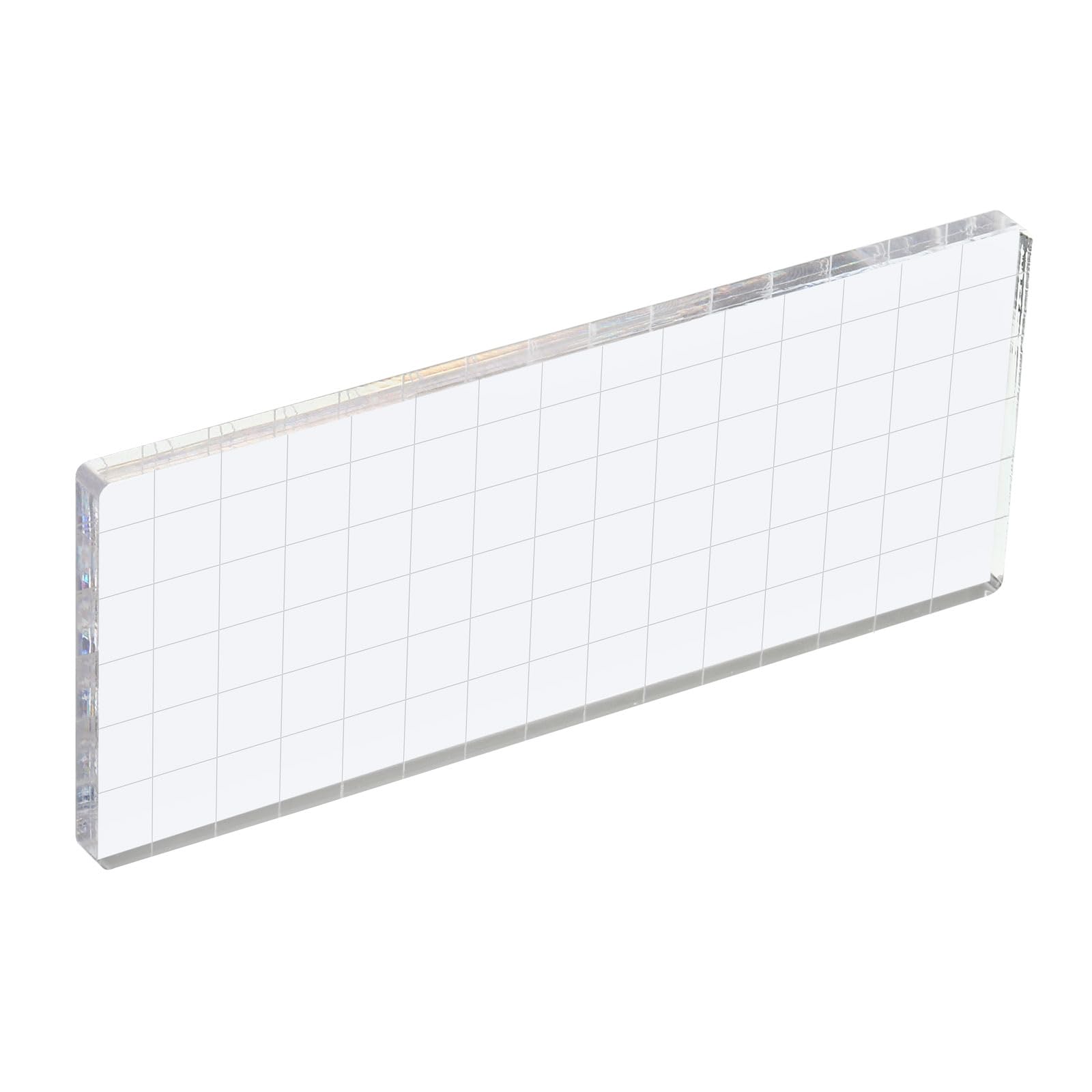 Stamp Block PATIKIL Acrylic , 2 Pack Clear Stamping Block With Grid ...