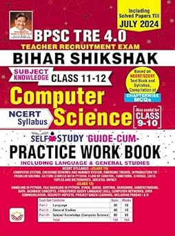 Buy BPSC Tre 4.0 Computer Science Self Study Guide & Practice Work Book ...