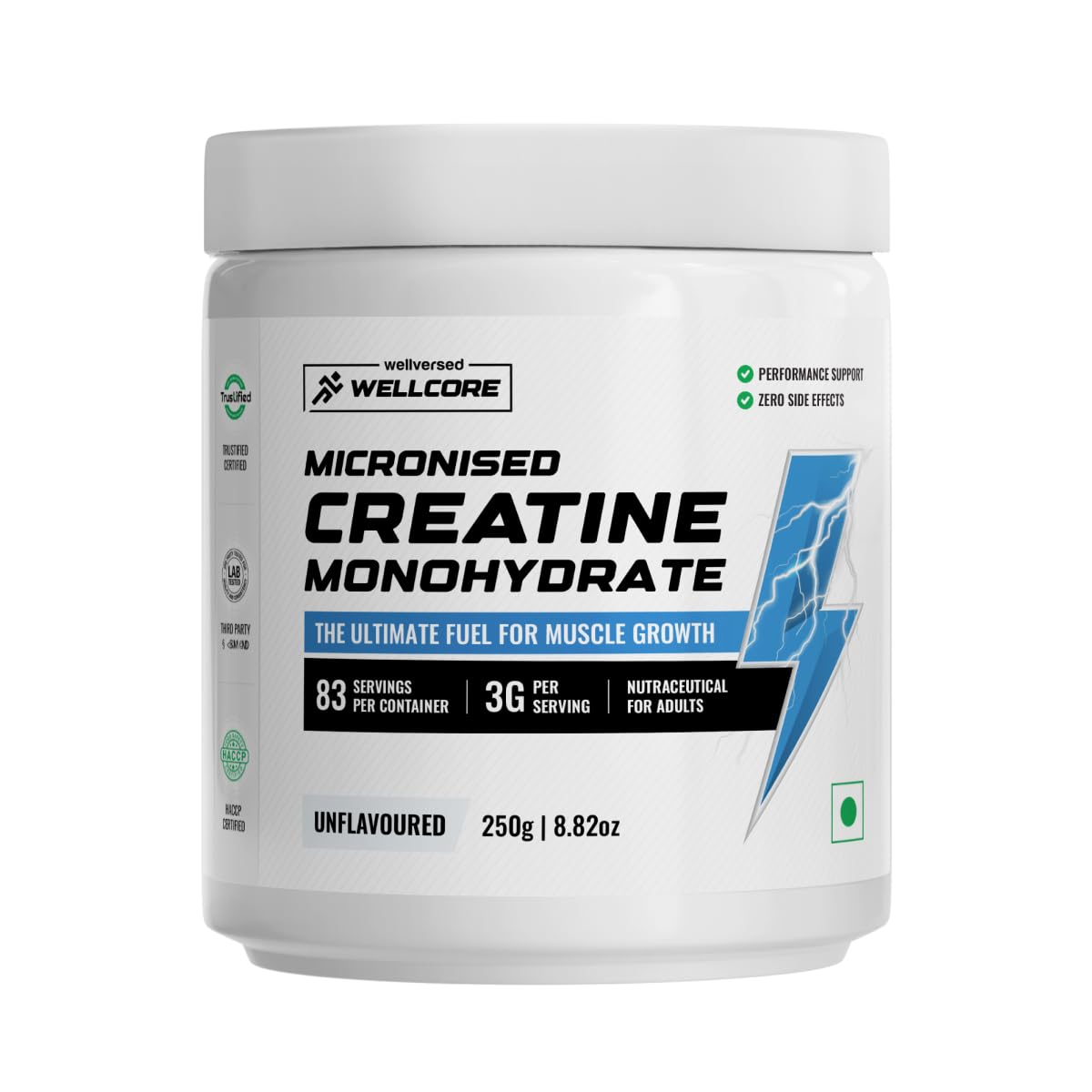 Wellcore - Pure Micronised Creatine Monohydrate Powder (Unflavoured ...