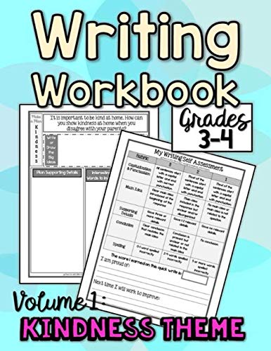 Writing Workbook Grades 3-4: kindness themed writing prompts: Griff ...