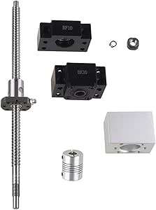 Amazon.com: 12mm Ballscrew/SFU1204 Ball Screw Kit 200-1500mm with ...