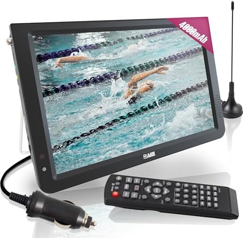 Amazon.com: Rywob 12inch Portable TV,Battery Powered TV with ATSC/HDMI ...