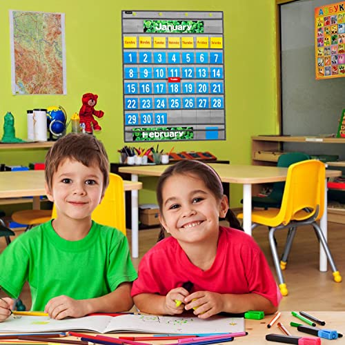 Scholastic Classroom Resources Pocket Chart Monthly Calendar Black at ...