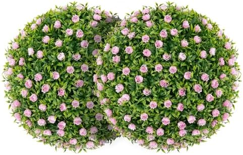 Amazon.com - Artificial Lavender Topiary Ball, Coregreen 2 PCS 11Inch ...