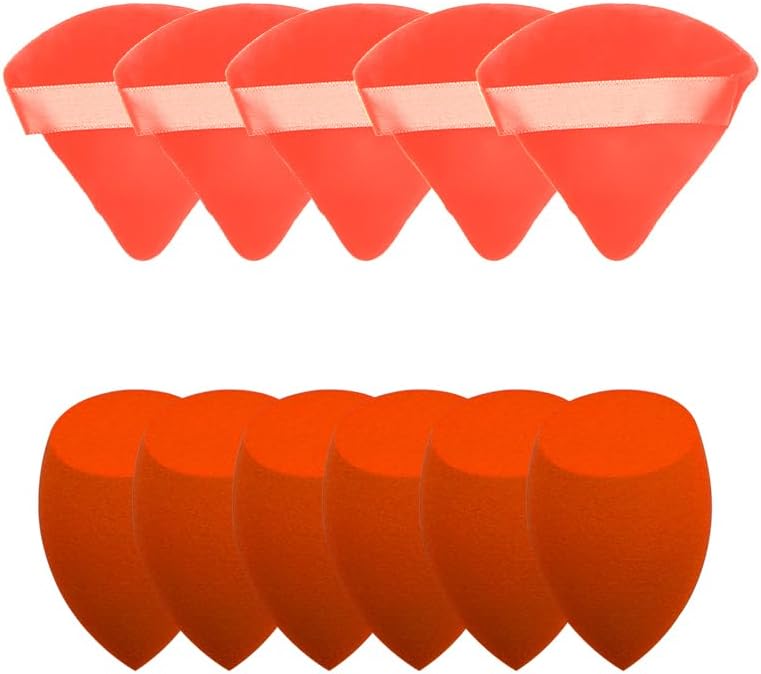 Amazon.com : (5+5) Powder Puff Makeup Sponge Set Blender Beauty Face ...