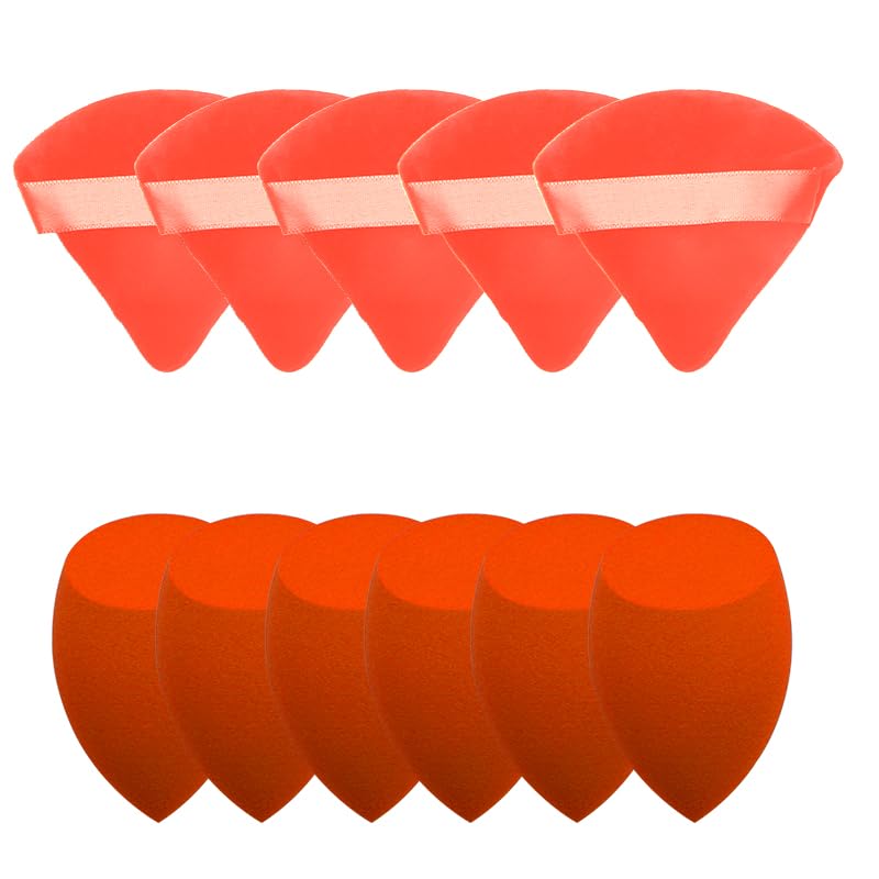 Amazon.com : (5+5) Powder Puff Makeup Sponge Set Blender Beauty Face ...