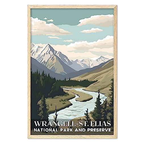 Amazon.com: Wrangell-St.Elias National Park, National Parks Wall Poster ...