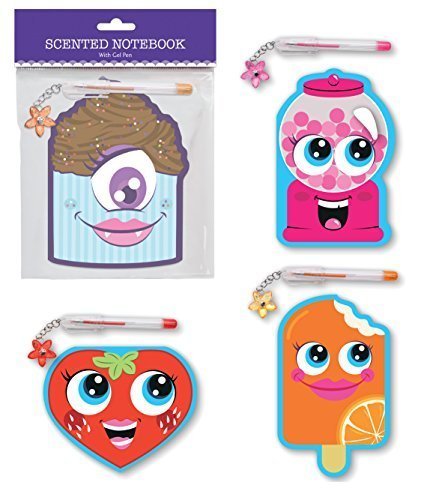 Buy 4 Scented Notebooks with Colored Gel Pens, Notebooks Smell Like ...