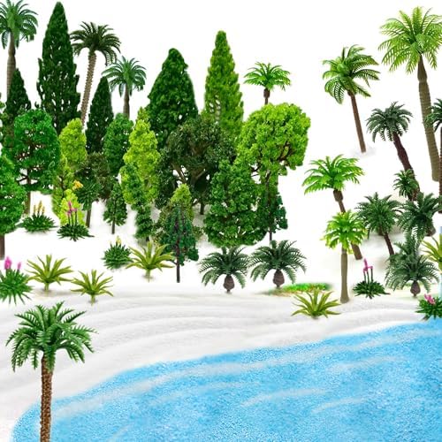 Amazon.com: QuarenDen Model Trees, Miniature Trees, 38Pcs, Architecture ...