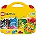 LEGO 10713 Classic Creative Suitcase, Toy Storage, Fun Colourful Basic ...