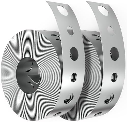 Hariendny Metal Strap Galvanized Metal Pipe Strap Bendable Metal Strip ...