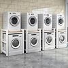 Fengshui Washer Dryer Stand Stacking Kit with Shelf, Height Adjustable ...