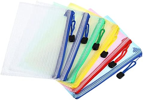 Amazon.com : YOKIVE 6 Pack Mesh Zipper Bags, B6 Mesh File Pockets ...