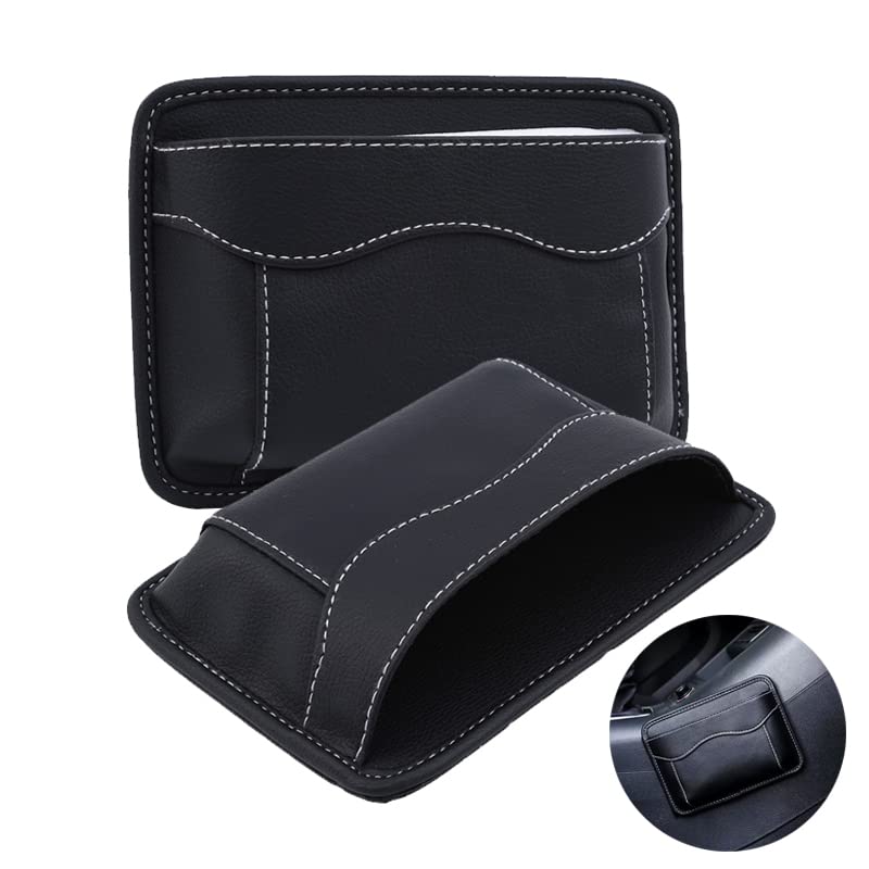 Amazon.com: BetterJonny 2 Pcs Car Side Pocket Organizer, PU Leather Car ...