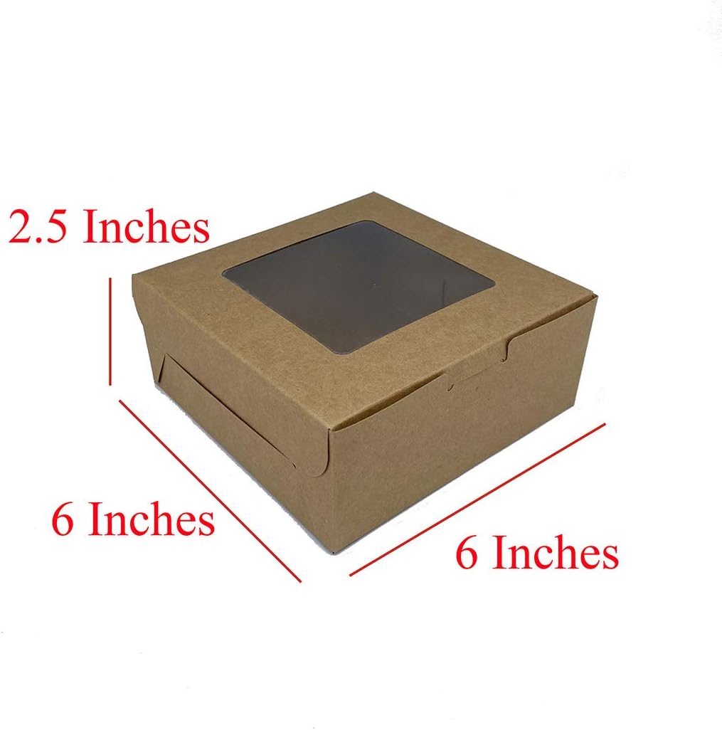 6 Inches Kraft Cookie Boxes With PVC Windows, Philippines | Ubuy