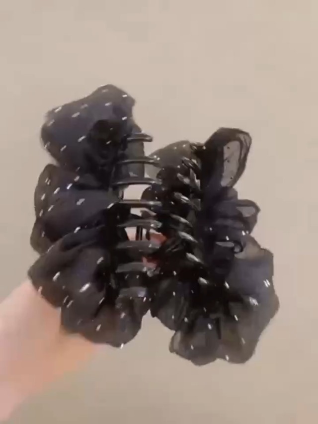 Watch Bow Bubble Clips,Chiffon Silk Hair Clips on Amazon Live