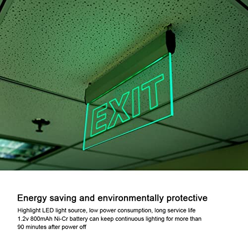 LED Exit Sign with Emergency Lights Emergency Exit Safety Indicator ...