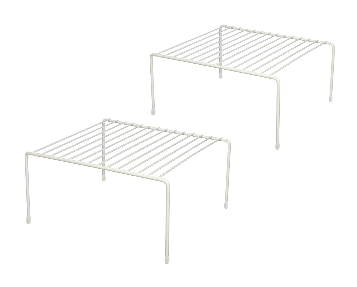 Amazon.com: Kitchen Cabinet Shelf Storage Organizer Rack, Set of 2 ...