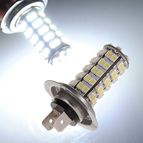 CLUB BOLLYWOOD Xenon 68 SMD Car H7 6000K LED Light Bulbs for Fog ...