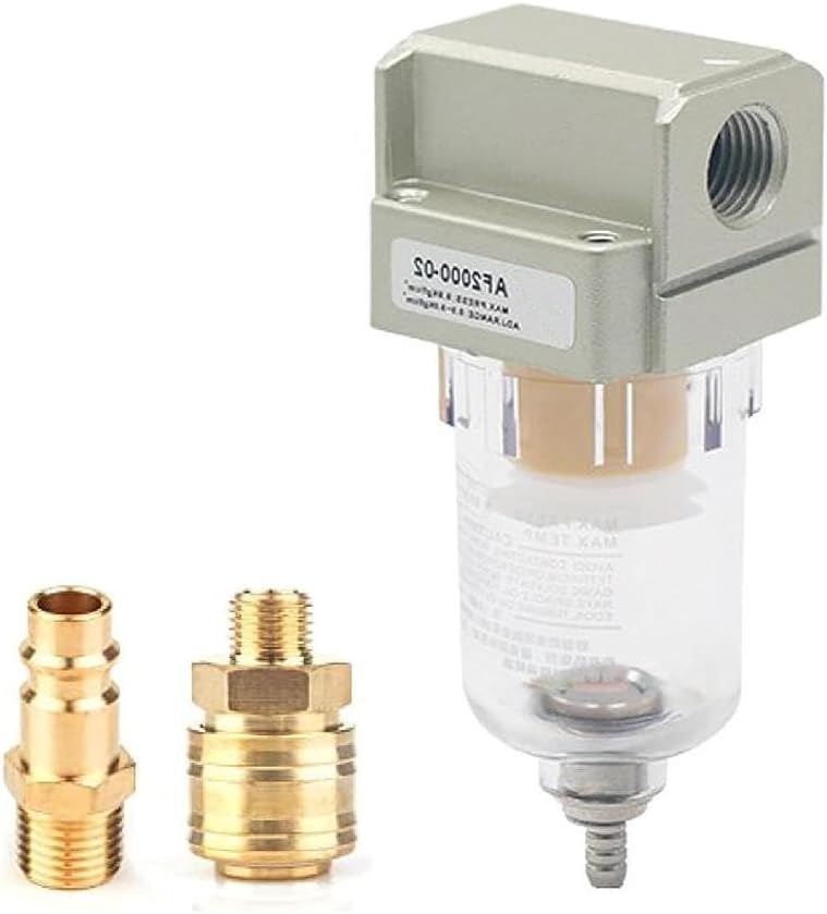 1/4 Inch Compressed Air Filter Water Oil Separator with Quick Coupling ...