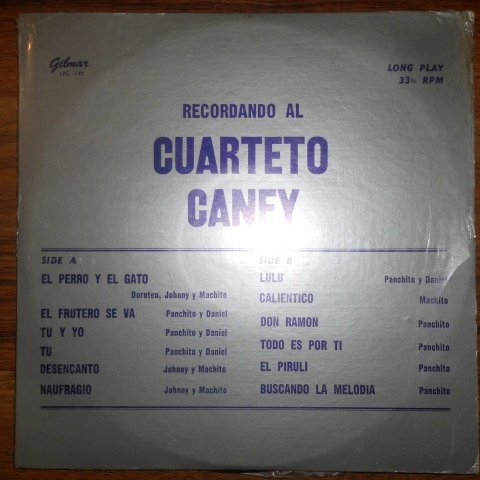 Cuarteto Caney, Simons Moises, Don Fabian, Gonzalo Curiel, Agustin Lara ...