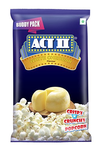 ACT II Popcorn RTE White Cheddar, 50g (Buy 1 Get 1 Free) : Amazon.in ...