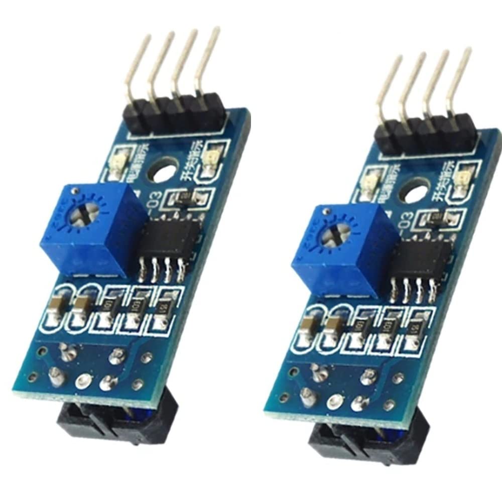 ControllersTech 2 PCs of TCRT5000 Dual Channel Line Tracking Sensor ...
