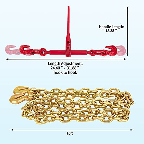 Snapklik.com : Towmavin 5/16-3/8Grade 70 Chain Transport Hauling Load ...