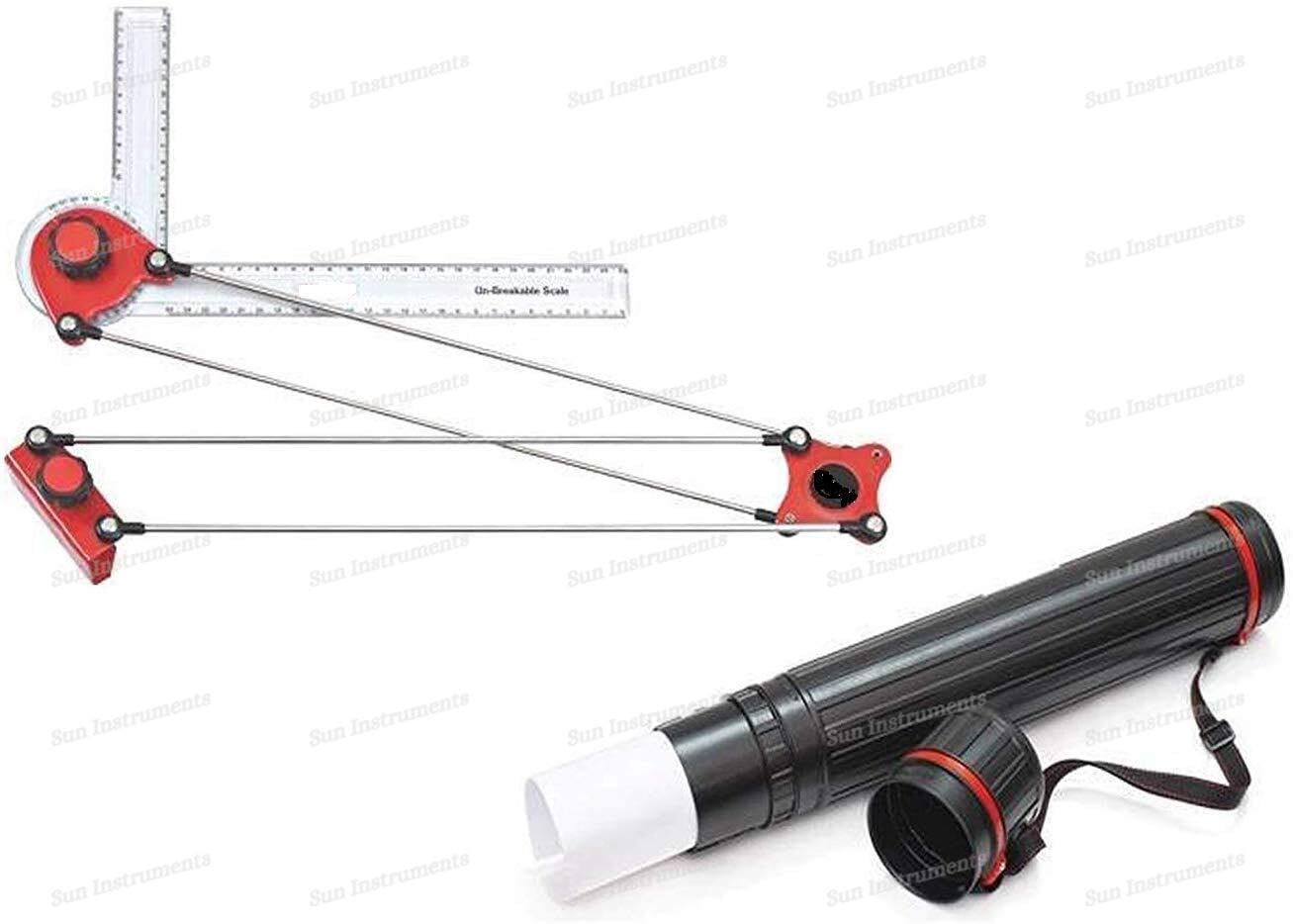 Combo of Mini Drafter~Drafter & Sheet Container~Drawing Sheet Holder ...