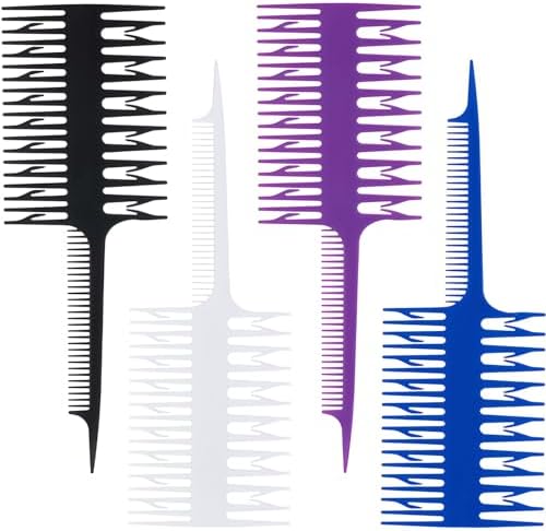 Amazon.com : Salon Hair Foiling and Highlighting Combs, 4Pcs Double ...