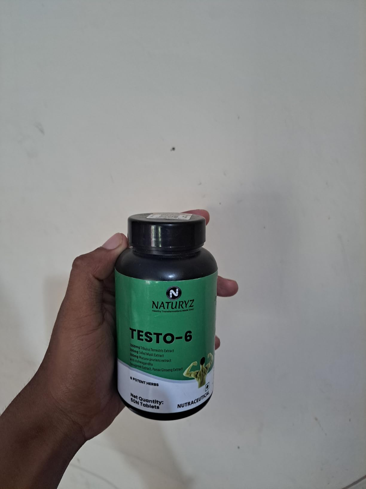 Naturyz Testo-6 Plant based Supplement For Men 2100mg per serving with ...