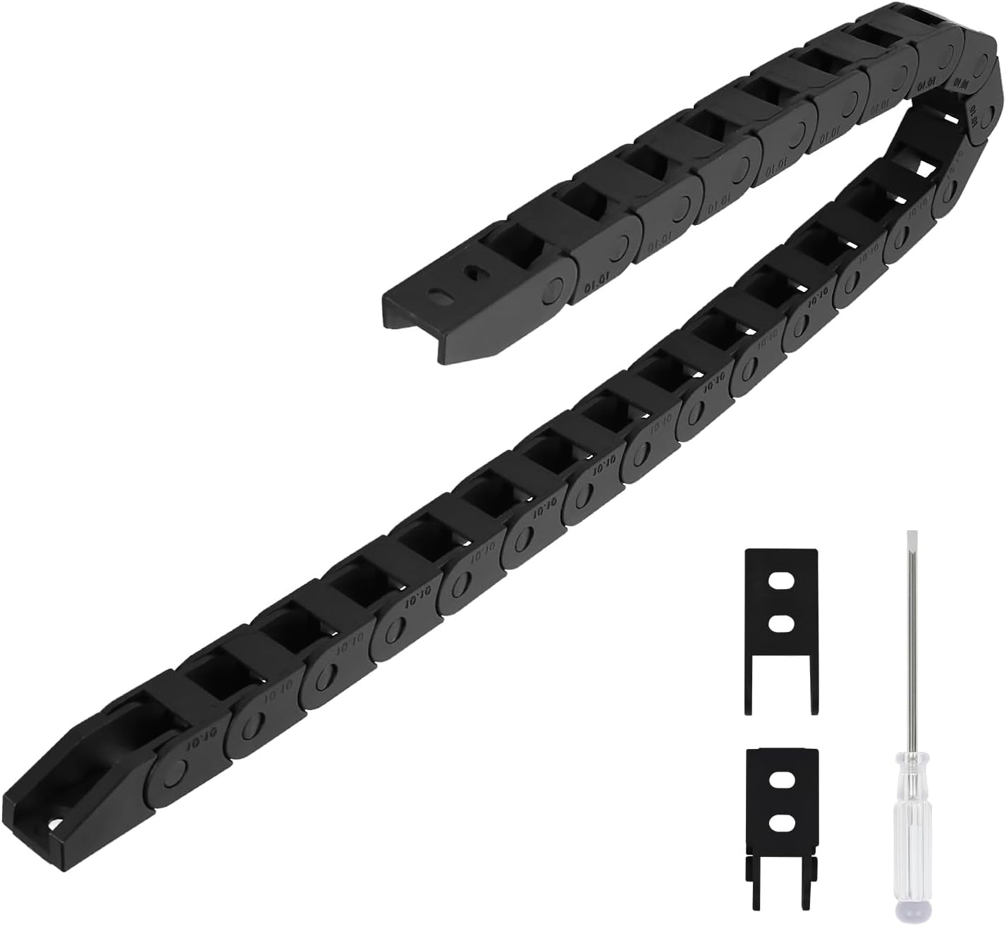 Amazon.com: LMioEtool R18 10mm x 10mm(Inner H x Inner W) Black Plastic ...