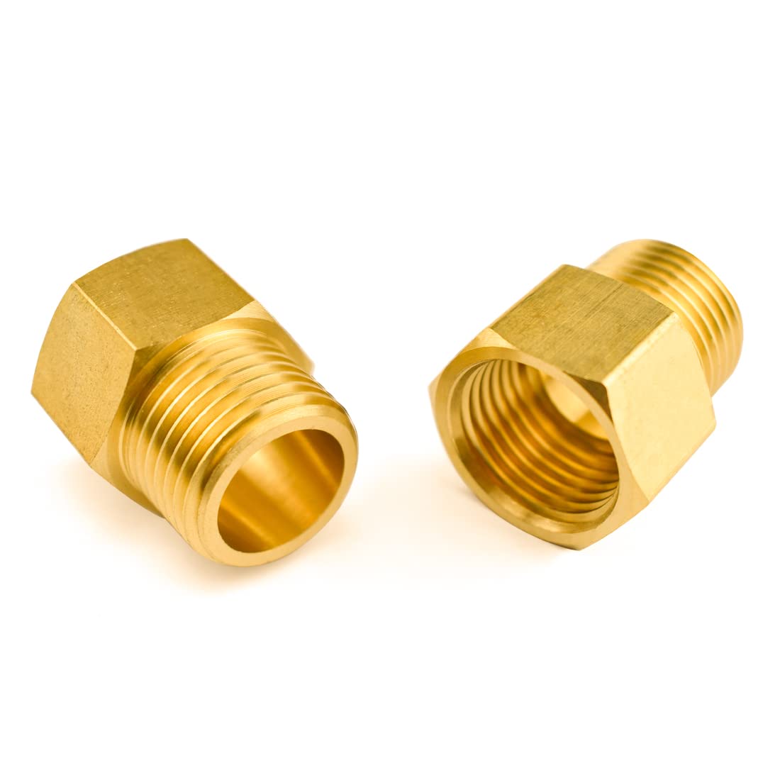 Amazon.com: SDTC Tech 2-Pack Brass Pipe Fitting 1/2" NPT Male to 1/2 ...