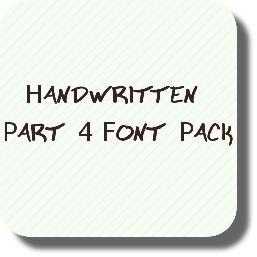 Handwritten Part 4 Font Pack-Amazonアプリストアのアプリ