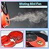 Amazon.com: LACOVIA Cute Mouse Misting Mini Fan, Handheld Portable USB ...